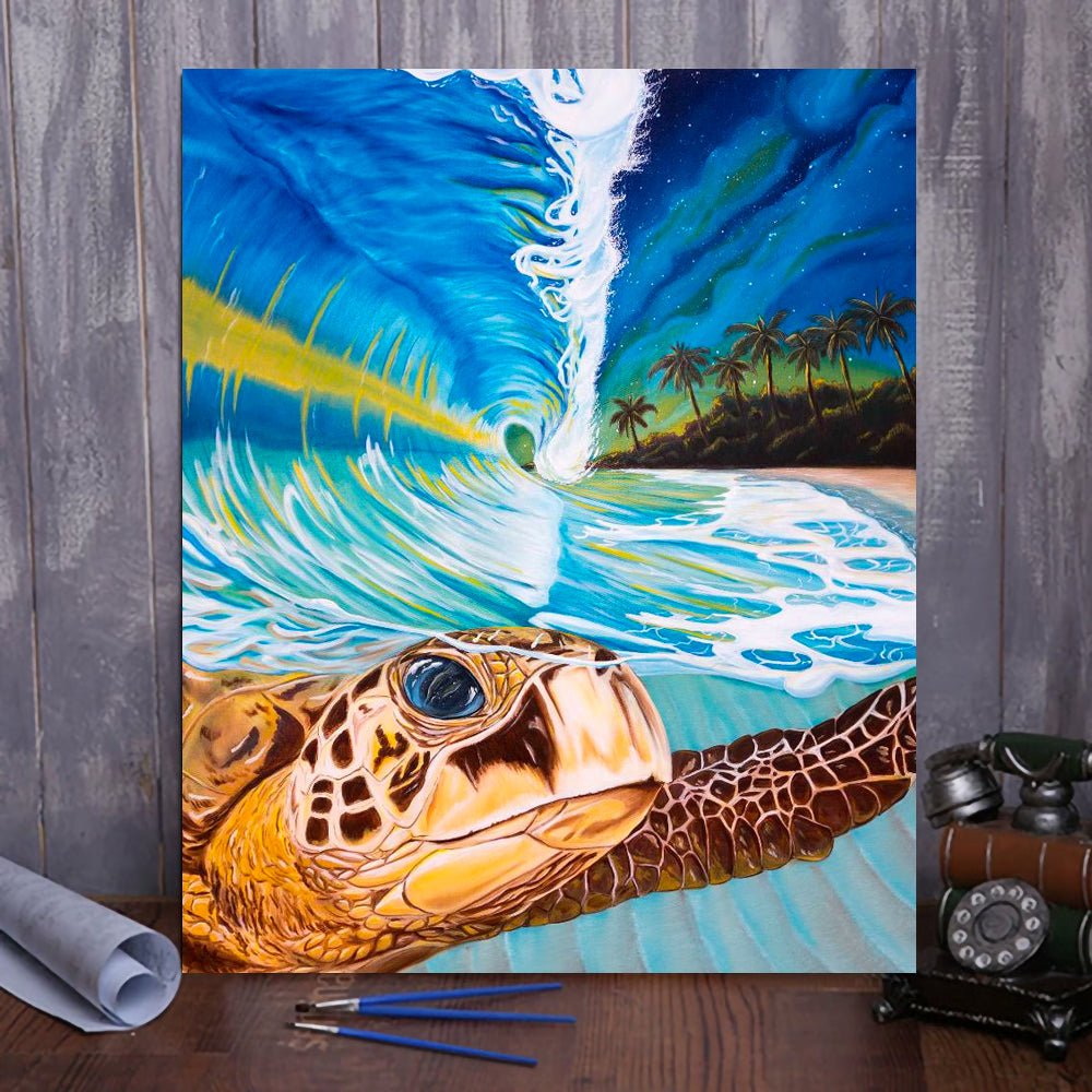 Dive into the Ocean's Wonders w/ VIVA™ Paint By Numbers - Sea Turtle ...