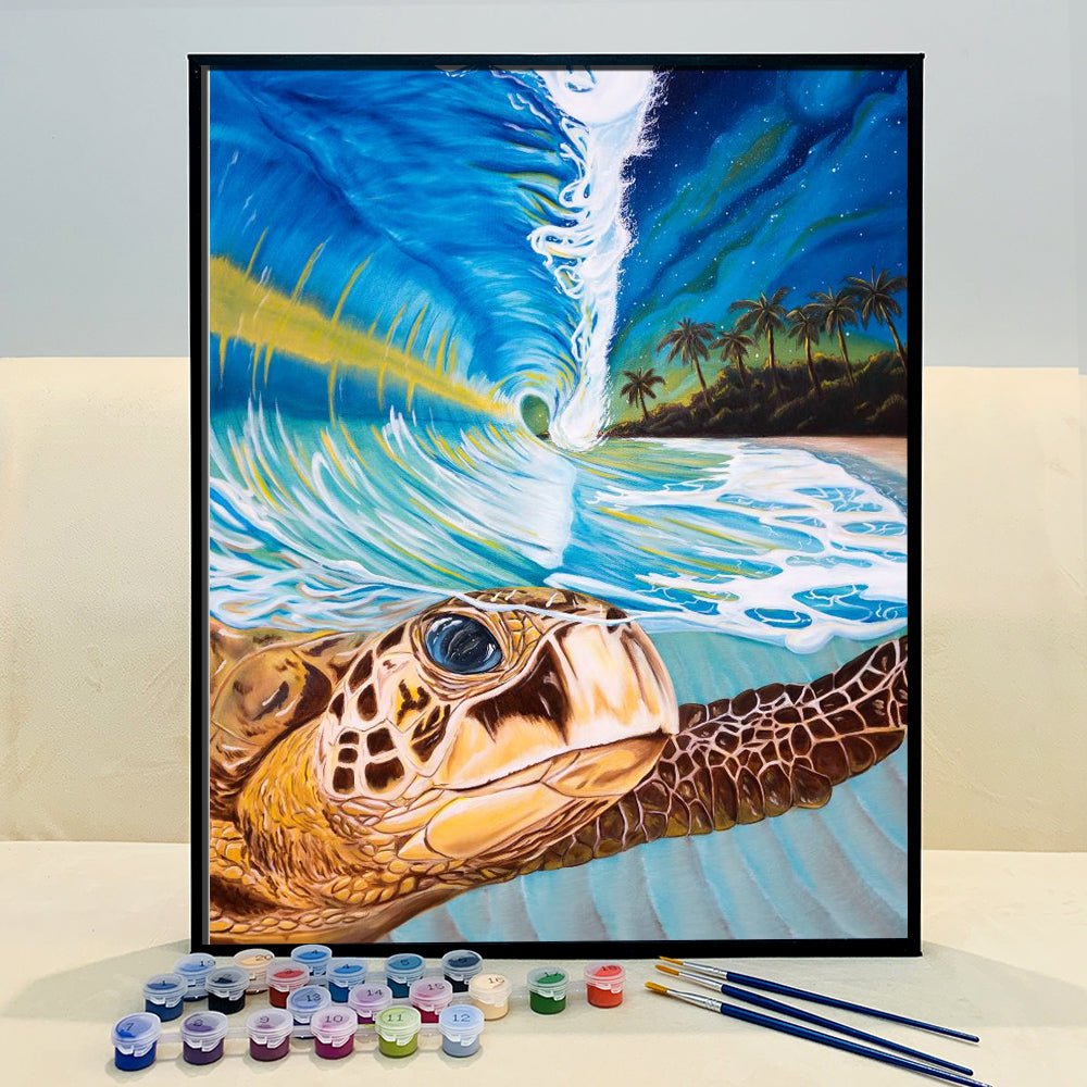Dive into the Ocean's Wonders w/ VIVA™ Paint By Numbers - Sea Turtle ...
