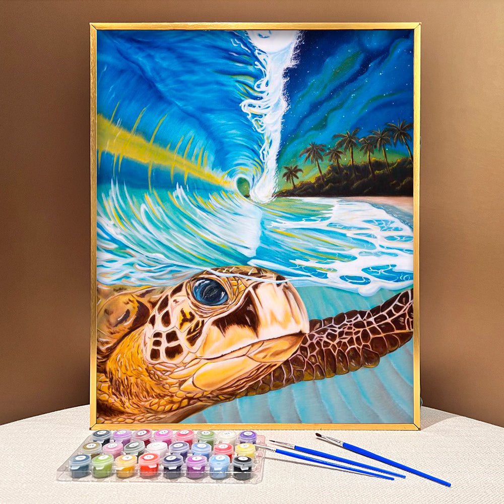 Dive into the Ocean's Wonders w/ VIVA™ Paint By Numbers - Sea Turtle ...