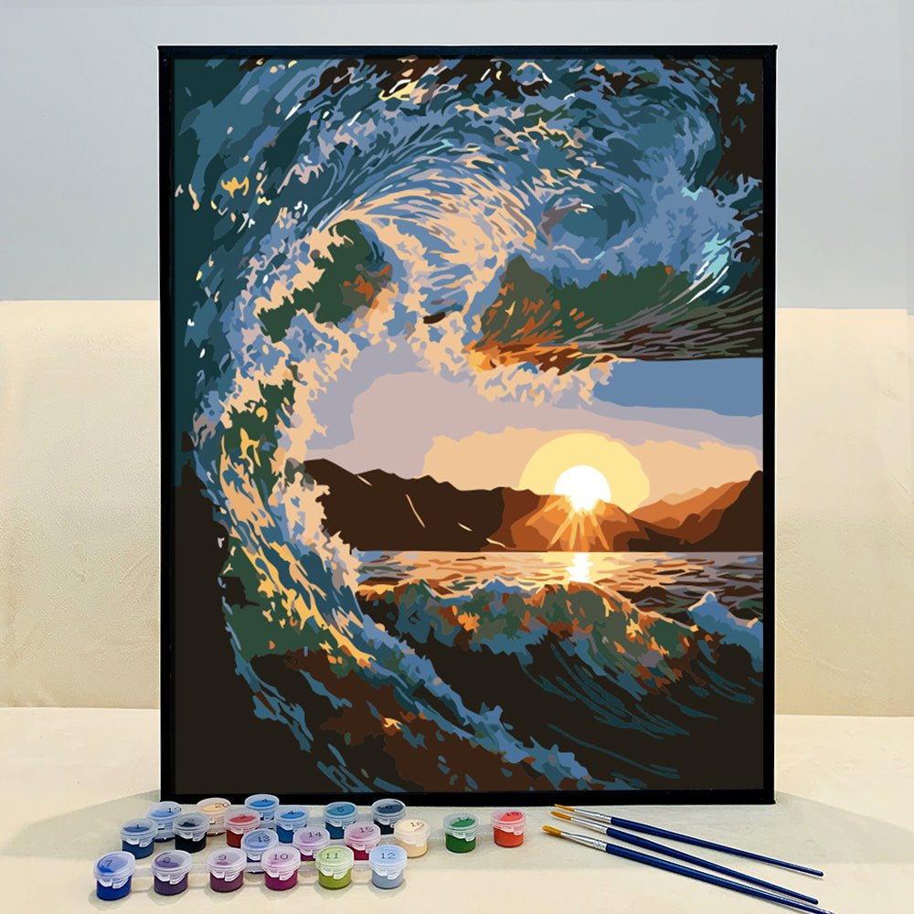 Escape to Majestic Ocean w/ VIVA™ Painting By Numbers - Ocean Wave ...
