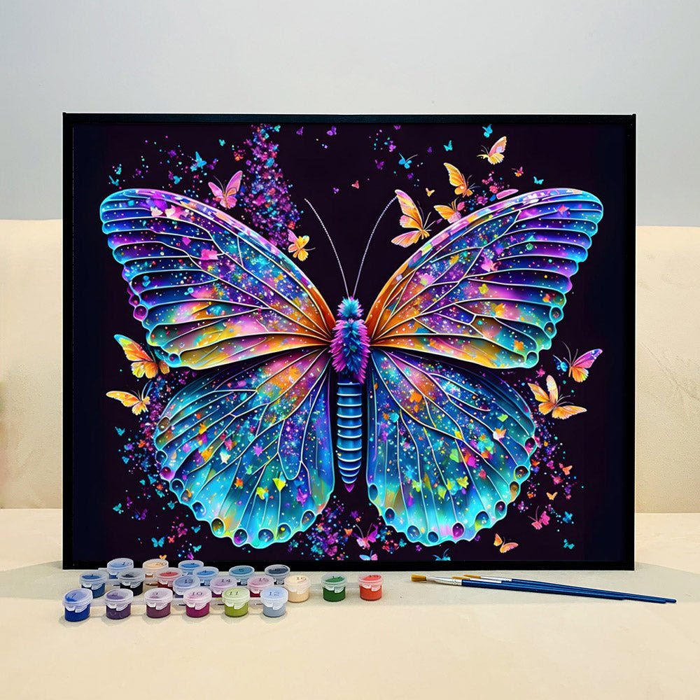 VIVA™ DIY Painting By Numbers - Crystal Butterfly (16"x20"/40x50cm ...