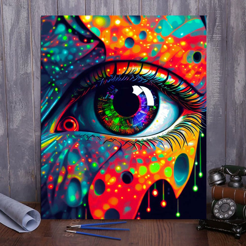 VIVA™ DIY Painting By Numbers - Mystical Colorful Eye – VIVA Paint-by ...